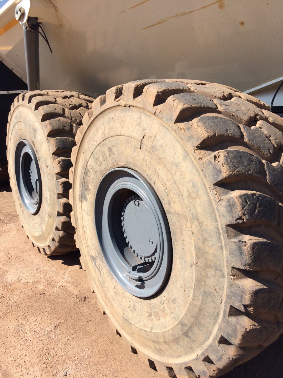 Excellent Performance Magna MA02 on Terex ADT in South Africa | Magna Tyres
